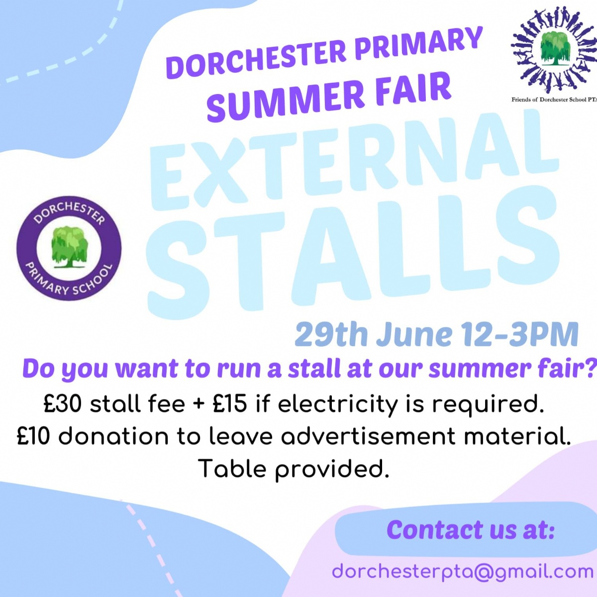 Dorchester Primary - Summer Fair External Stalls