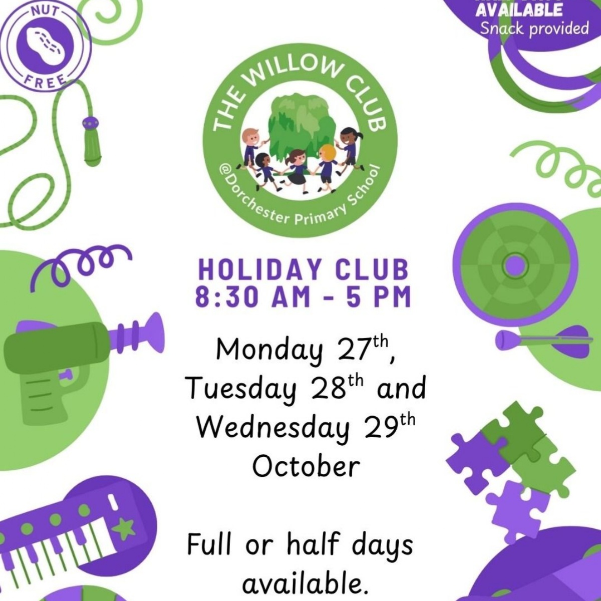 Dorchester Primary - Willow Club October half-term.